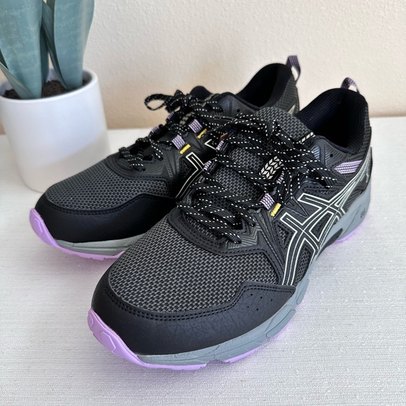 Asics | Shoes | New Asics Gelventure Blackpurple Ortholite Lace Up ...